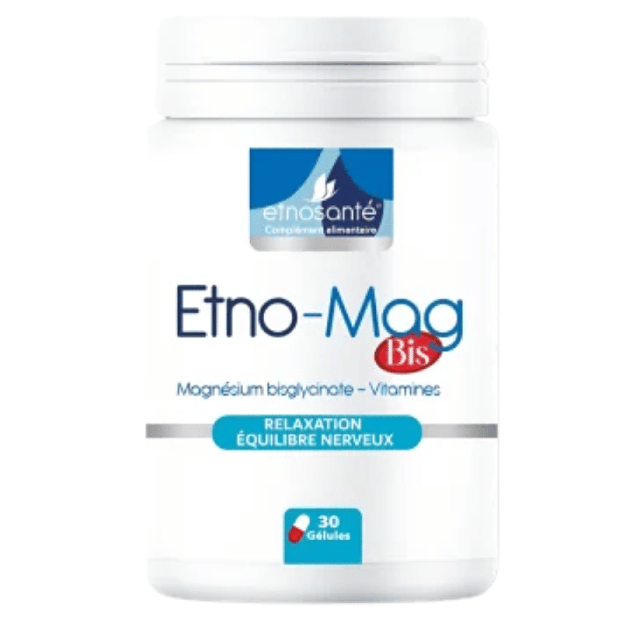 Magnésium Bisglycinate ETNO-MAG BIS 30 Gélules | Anti-Fatigue